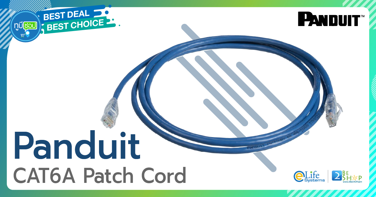 ช้อป Panduit CAT6A Patch Cord เลย! ราคาดี จัดส่งฟรี